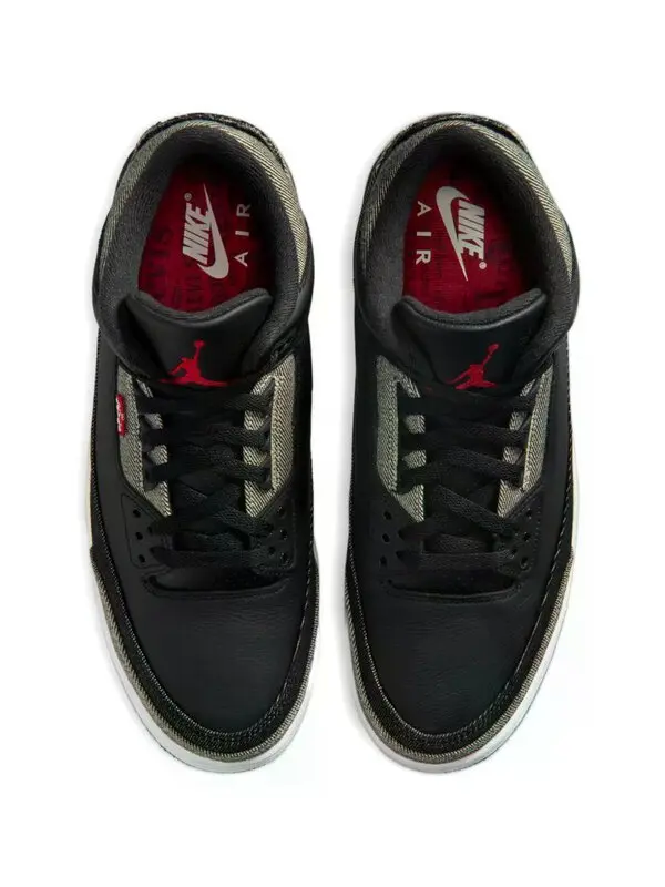 JORDAN X Levi's Air 3 Denim Sneakers - Black