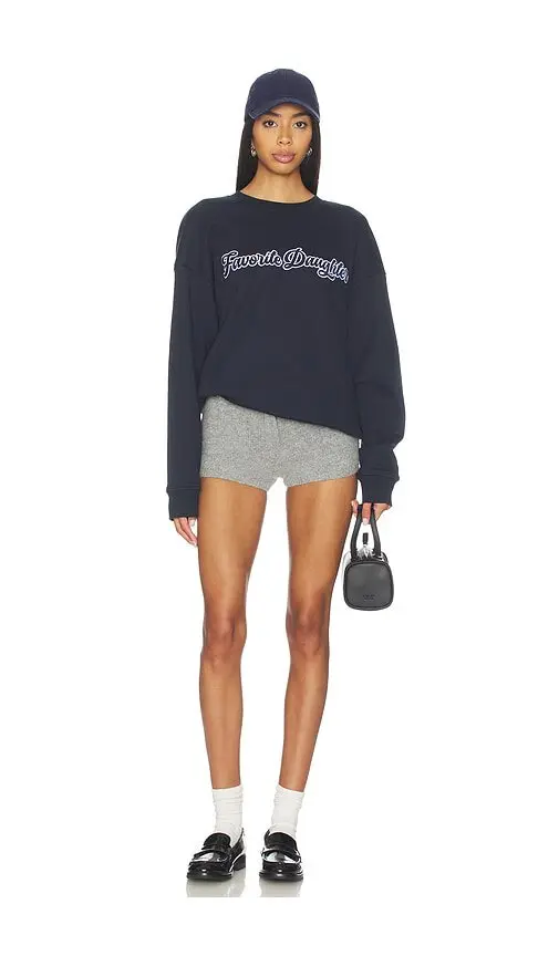 FAVORITE DAUGHTER The Varsity Embroidered Sweater