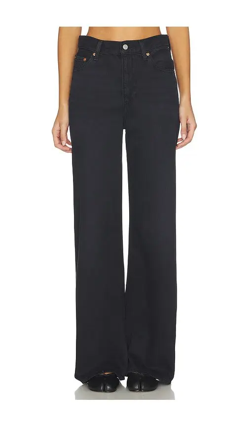 LEVI'S Ribcage Wide Leg Jeans - Black