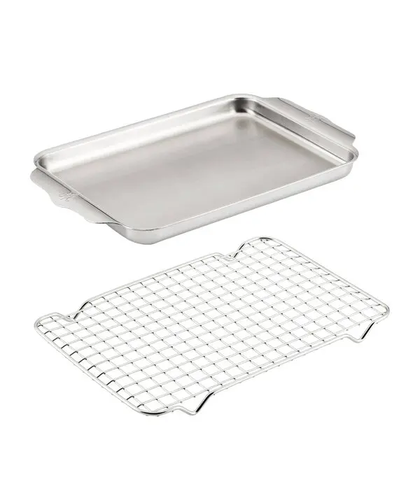 HESTAN Stainless Steel Baking Pan With Cooling Rack