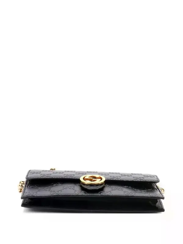 Gucci Icon Wallet On Chain Guccissima Leather Crossbody Bag
