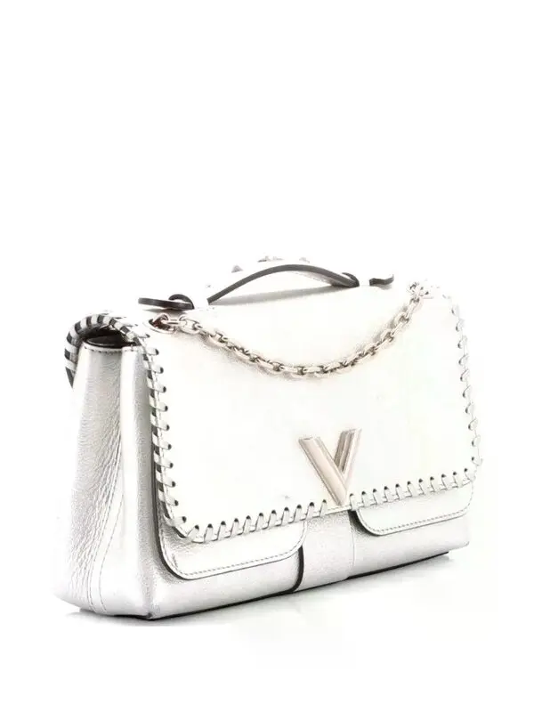 LOUIS VUITTON Very Chain Bag Whipstitch Leather Shoulder Bag