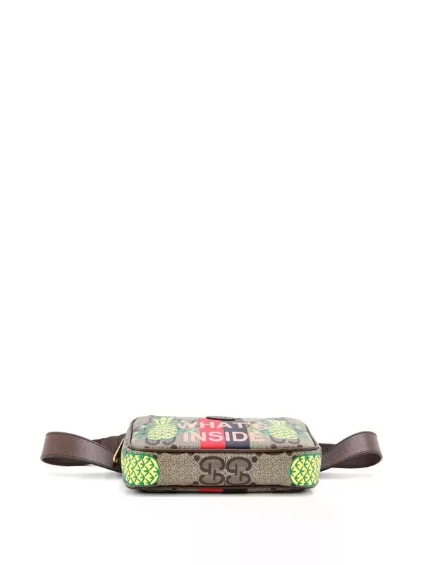 Gucci Zip Printed Gg Coated Canvas Belt Bag