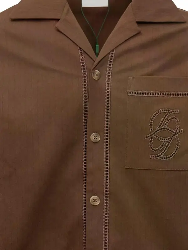 Drole De Monsieur Embroidered-logo Shirt