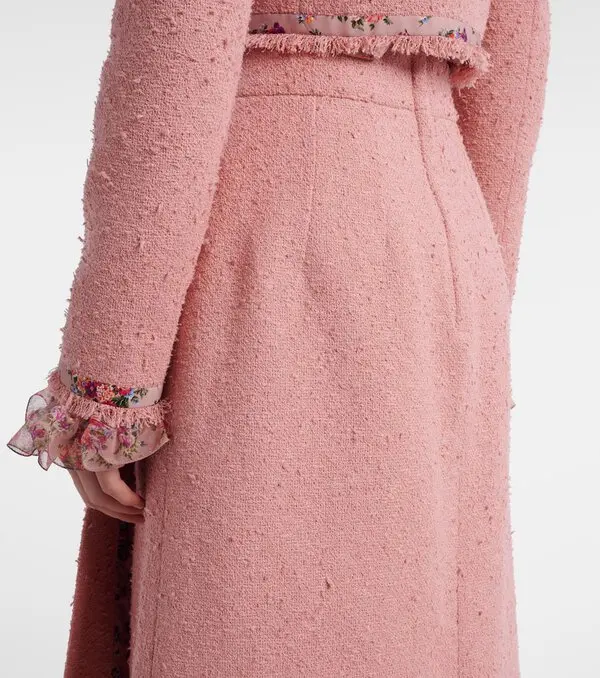 Dolce & Gabbana Cotton-blend Tweed Midi Skirt