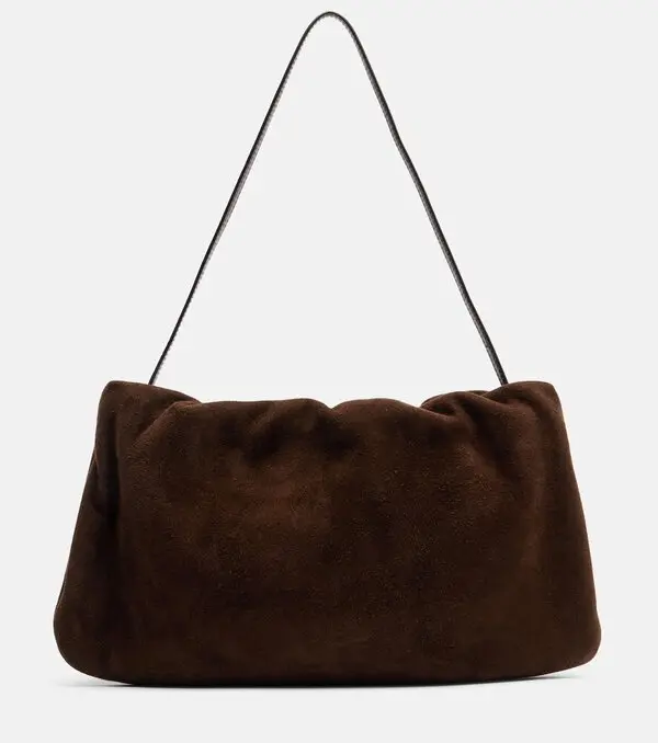 THE ROW Bourse Medium Shoulder Bag In Suede