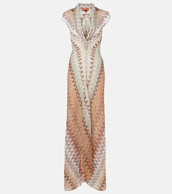Missoni Lame Maxi Dress - Multicoloured