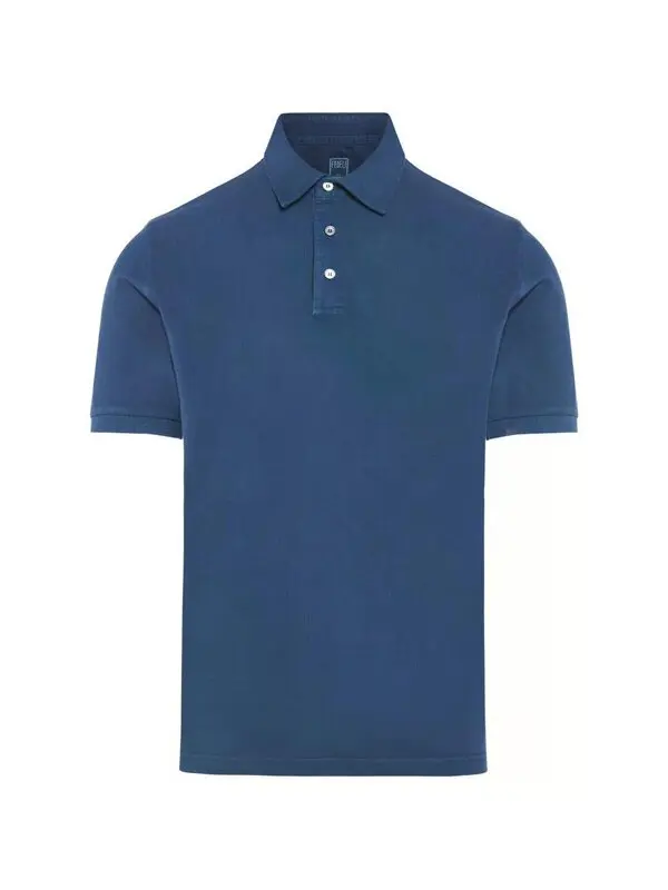 Fedeli North Buttoned Polo Shirt - Blue