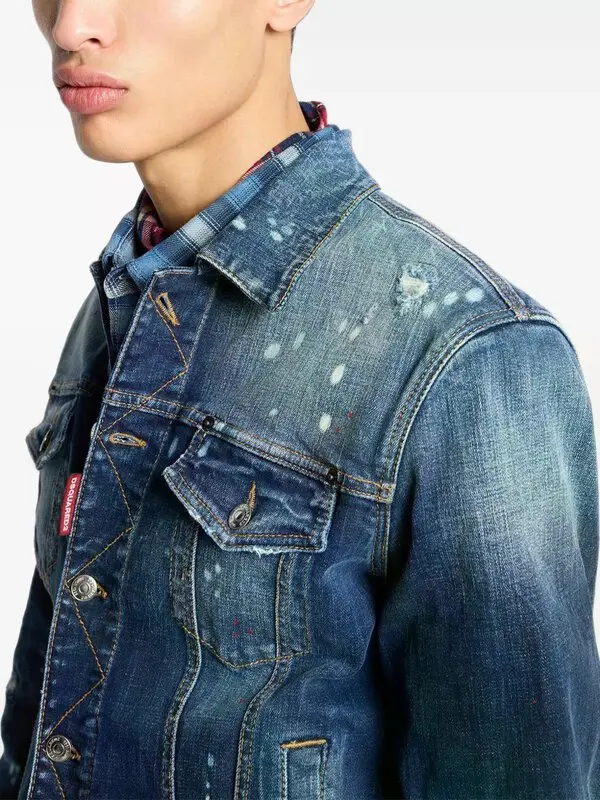 Dsquared2 Buttoned Denim Jacket