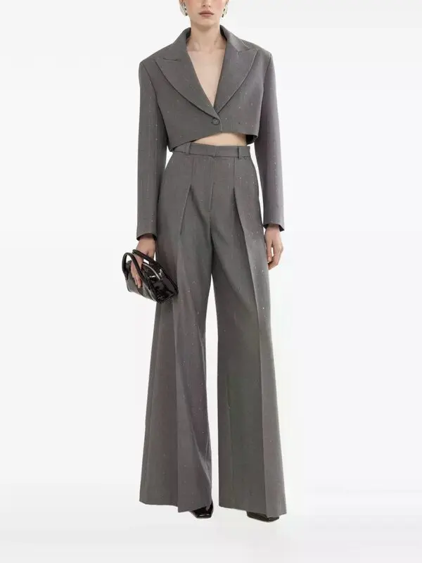 NISSA Sequined Cropped Blazer