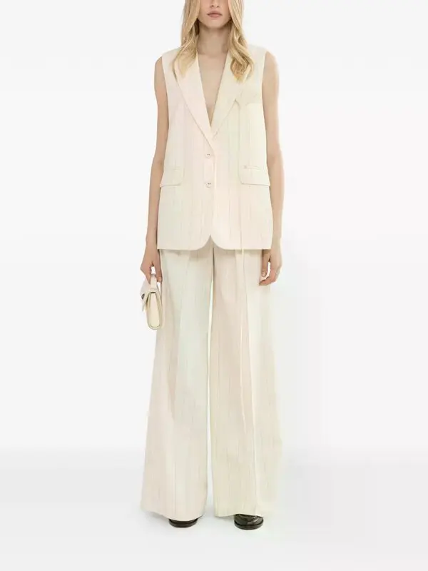NISSA Pinstripe Single-breasted Waistcoat