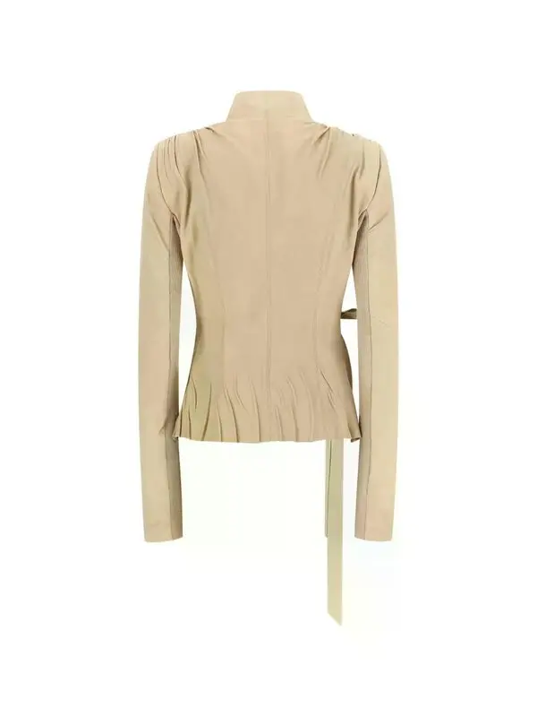 Rick Owens V-neck Leather Jacket