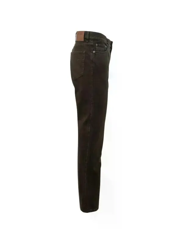 Zegna Straight-leg Cotton Jeans - Brown