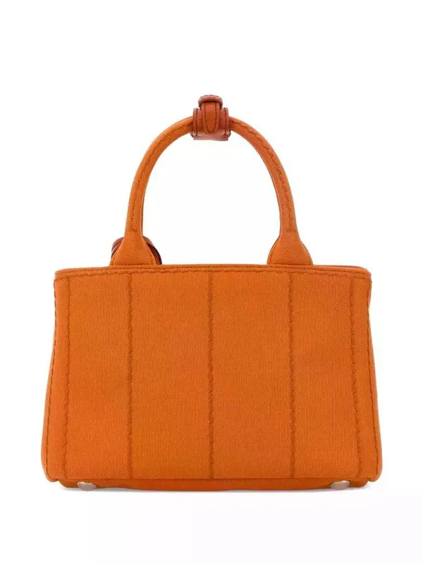 Prada Mini Jardinière Canvas Tote Bag - Orange