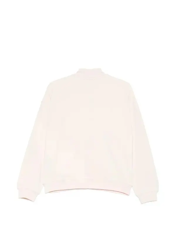 Liu Jo Zip-up Milano Stitch Sweater With Chain Detail - Pink