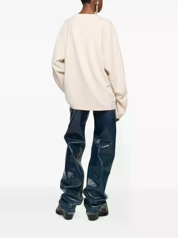 Acne Studios Logo Print Long Sleeve T-shirt