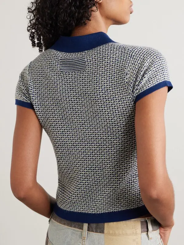 Guest In Residence Cashmere Piqué Polo Shirt