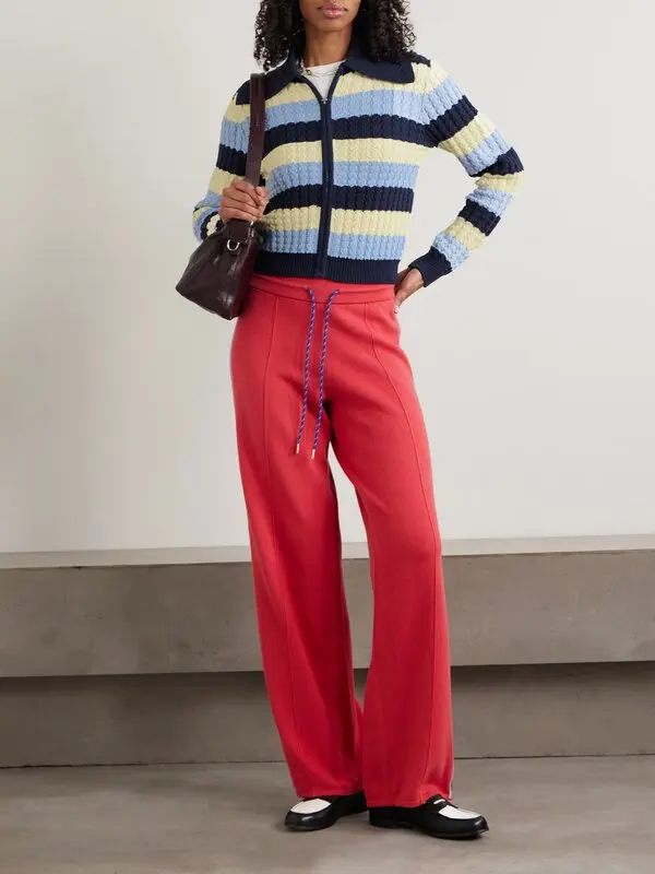 Guest In Residence Kirby Striped Cable-knit Jacket