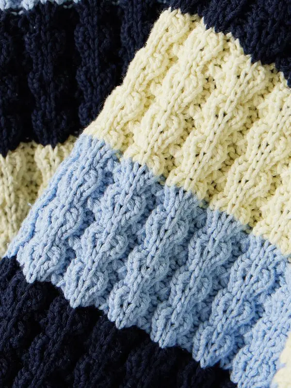 Guest In Residence Kirby Striped Cable-knit Jacket
