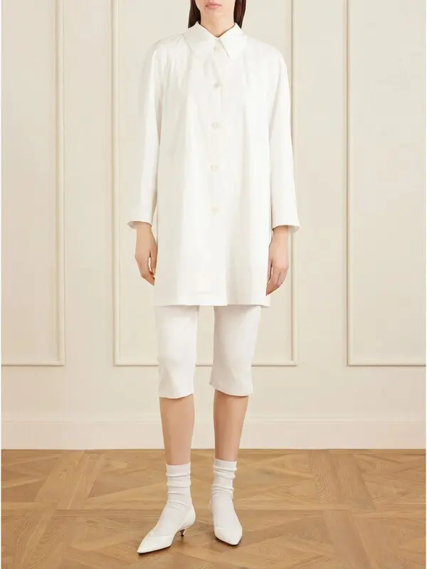 THE ROW Hawkins Cotton-poplin Coat - White