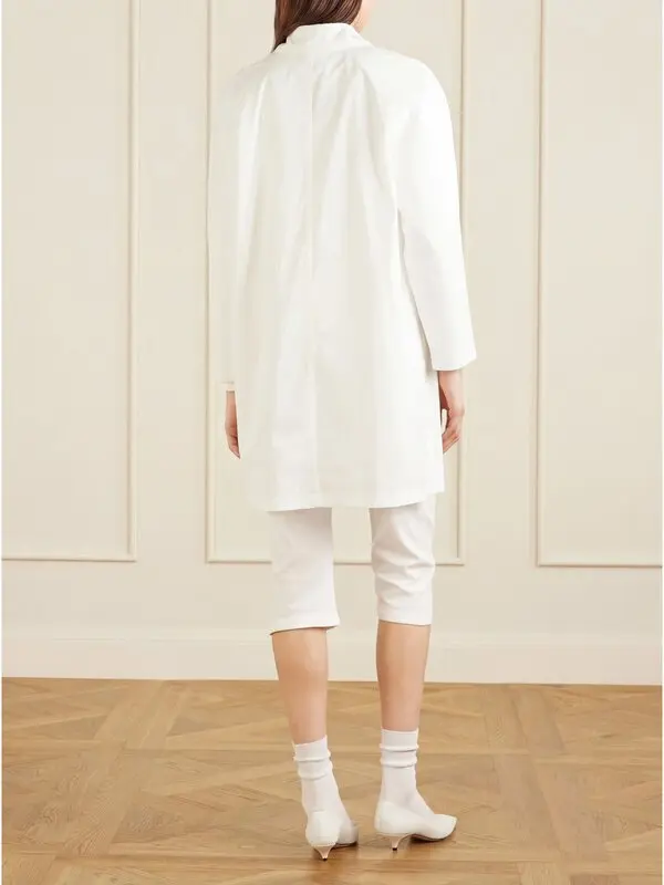 THE ROW Hawkins Cotton-poplin Coat - White