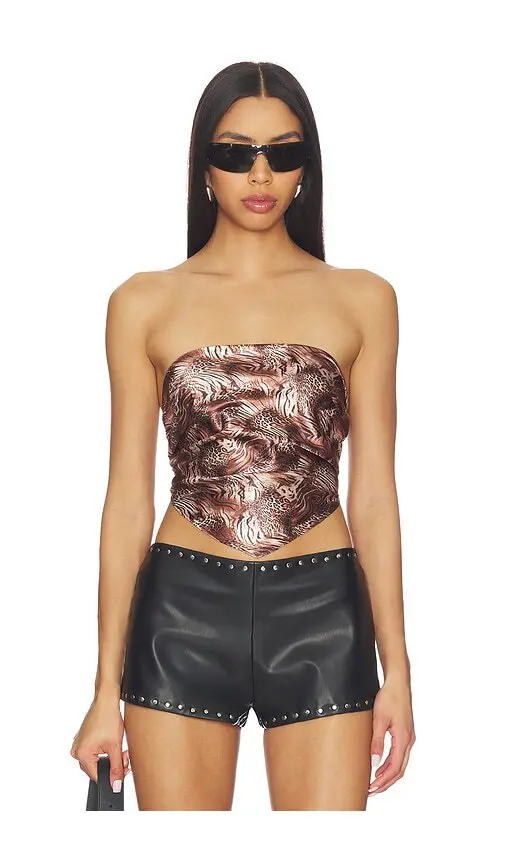 Superdown Cosima Top - Brown