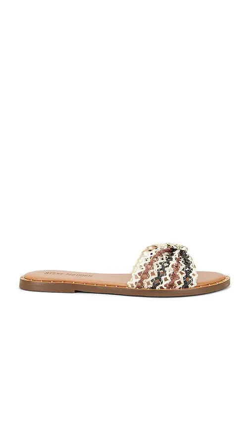 Steve Madden Dipsy Slip-on Raffia Sandal - Brown