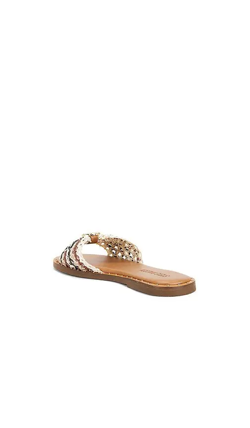 Steve Madden Dipsy Slip-on Raffia Sandal - Brown