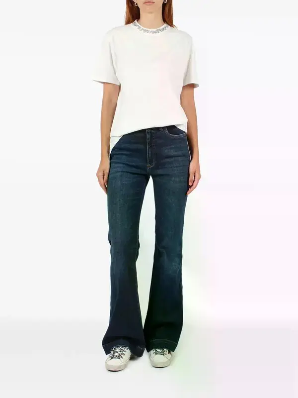 NINE:INTHE:MORNING Cotton Wide-leg Jeans - Blue