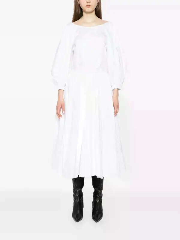 JIL SANDER Pleated Mid-length Skirt