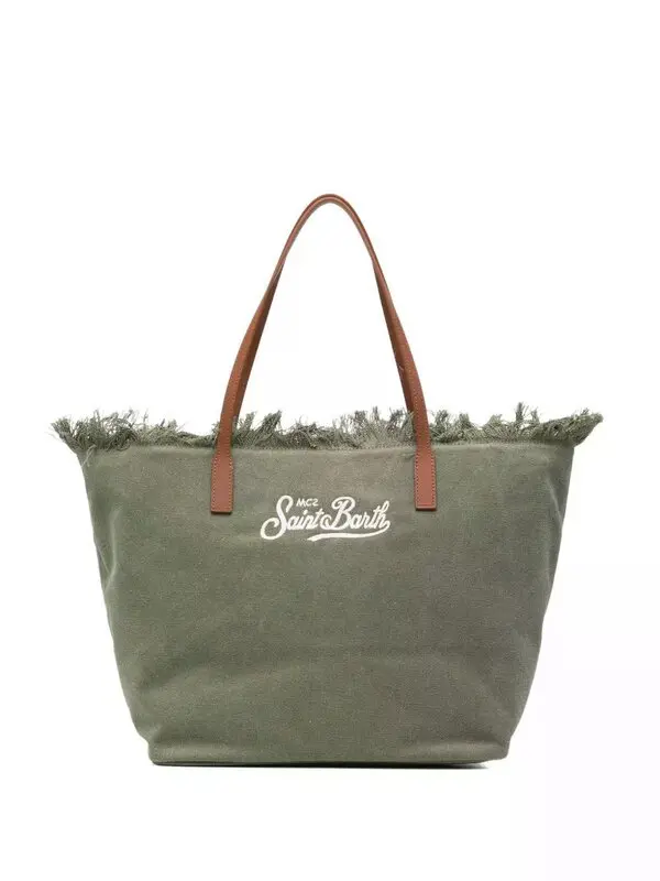 MC2 SAINT BARTH City Fringed Tote Bag - Green