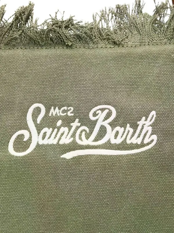 MC2 SAINT BARTH City Fringed Tote Bag - Green