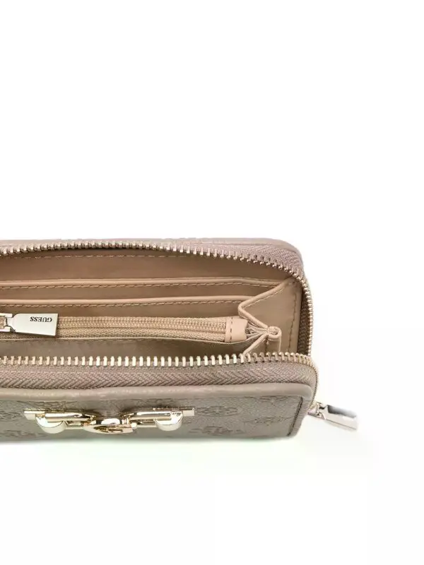 Guess Debossed-monogram Wallet - Neutrals