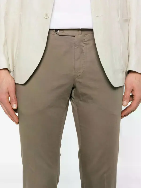 PT TORINO Slim-cut Trousers - Brown