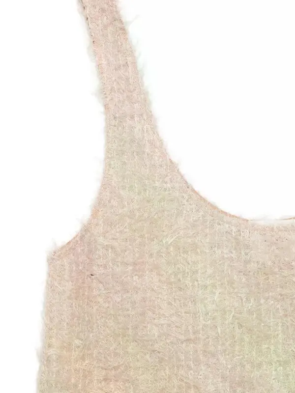 ALYSI Textured Round Neck Tank Top