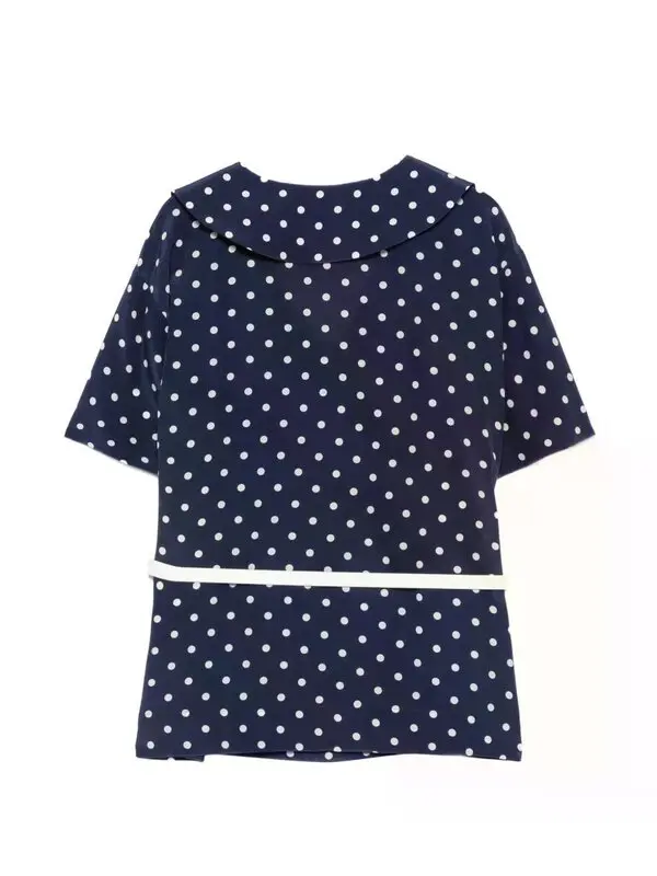 P.a.r.o.s.h Polka-dot Blouse With Tie Detail