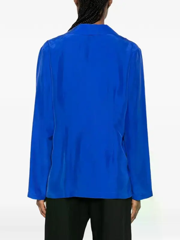 P.a.r.o.s.h Saxon Button Patch-pocket Blazer - Blue
