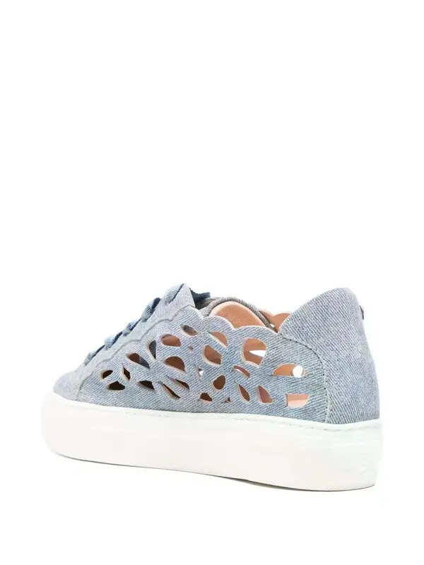 Agl Laser-cut Lace-up Sneakers