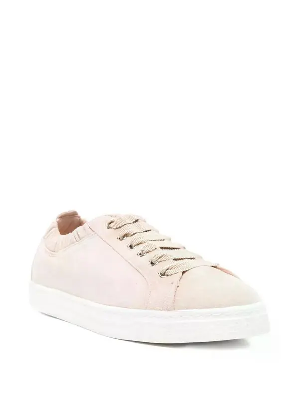 Agl Suzie Ruffled Detail Lace-up Sneakers