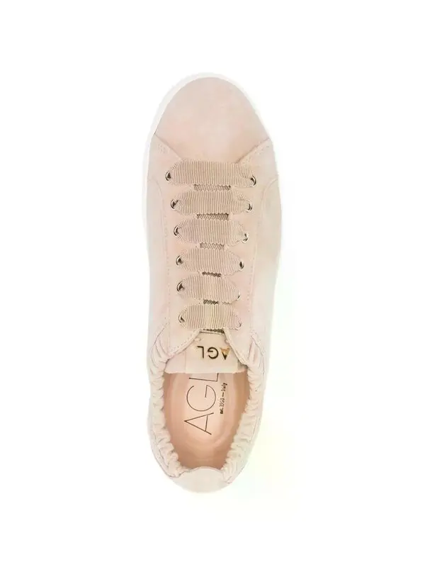 Agl Suzie Ruffled Detail Lace-up Sneakers