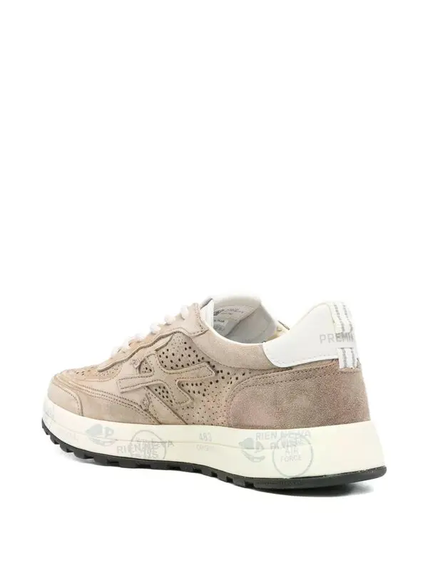 Premiata Perforated Detail Lace-up Sneakers - Neutrals