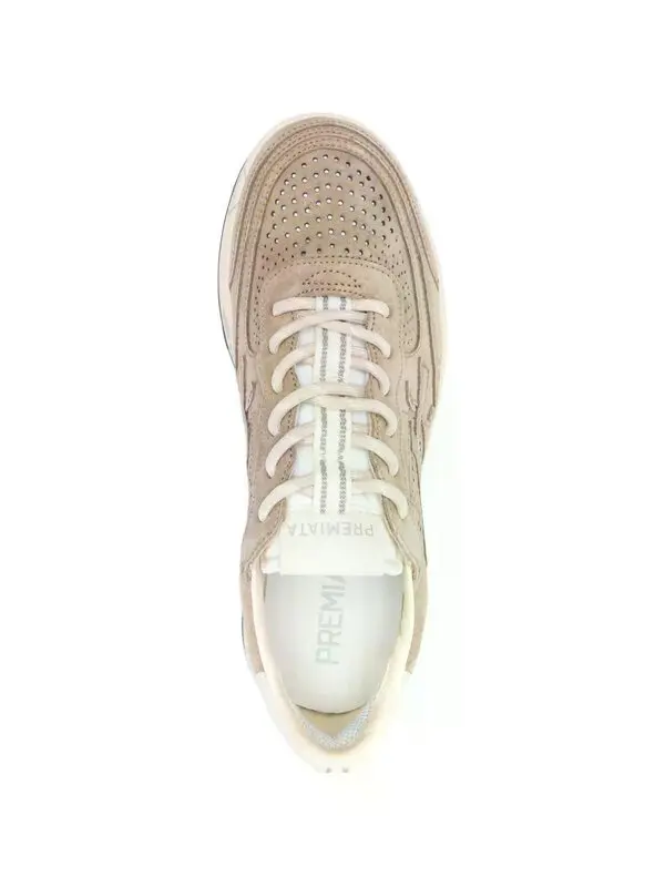 Premiata Perforated Detail Lace-up Sneakers - Neutrals