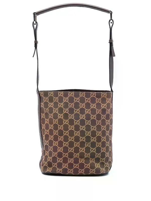 Gucci Gg Canvas Shoulder Bag - Brown