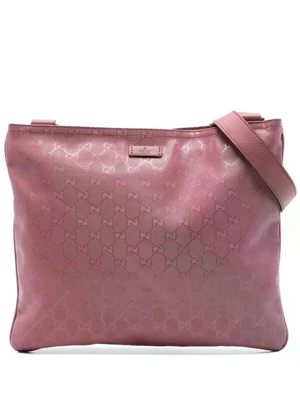 Gucci Gg Imprime Crossbody Bag - Pink