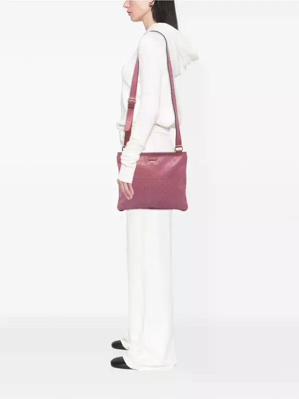 Gucci Gg Imprime Crossbody Bag - Pink
