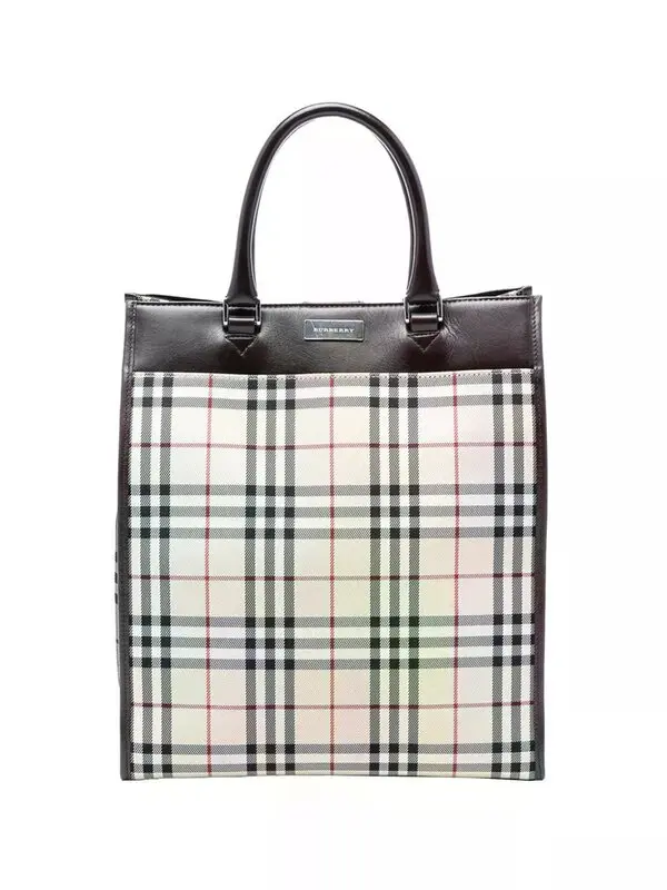 Burberry House Check Canvas Tote Bag
