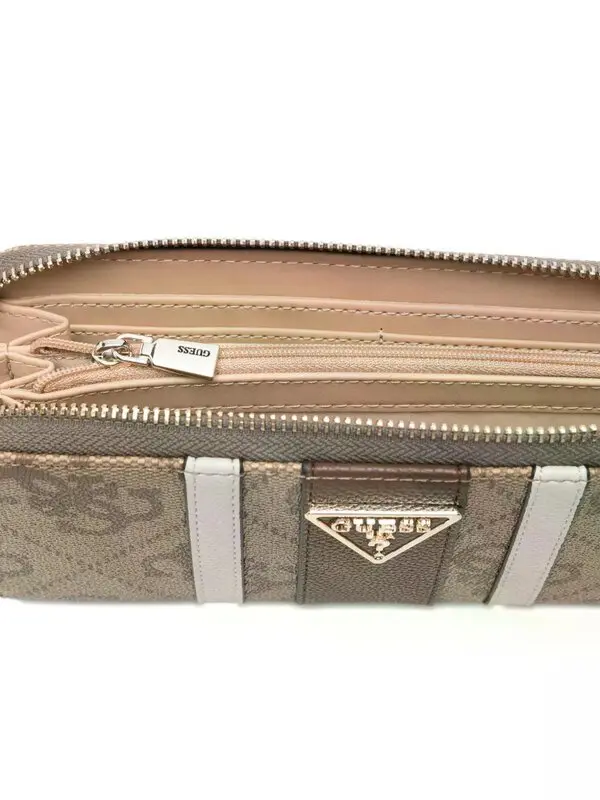Guess Monogram-pattern Wallet - Brown