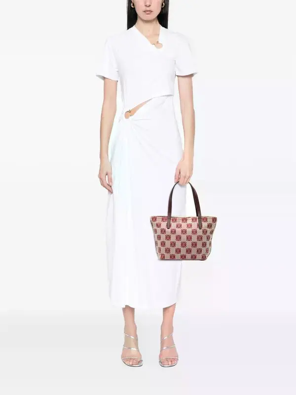 Loewe Anagram Canvas Tote Bag - Red
