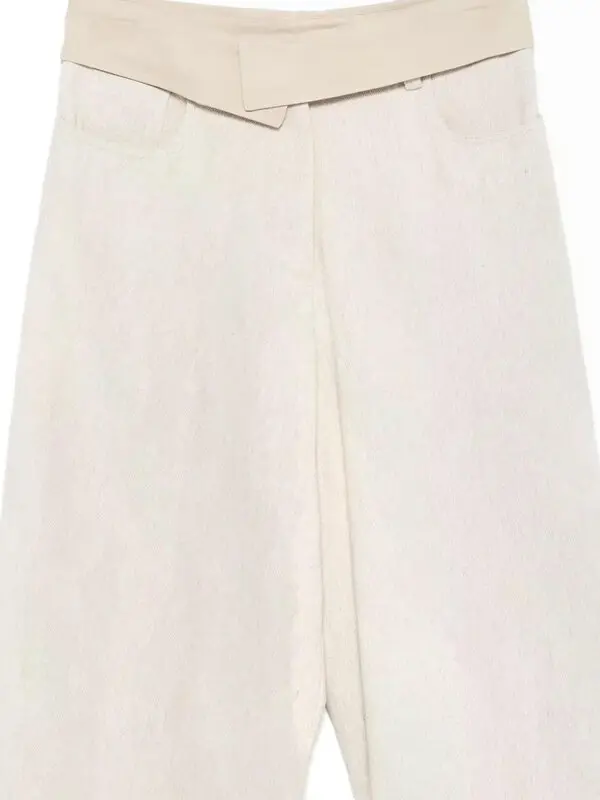 ALYSI Contrast Waistband Trousers