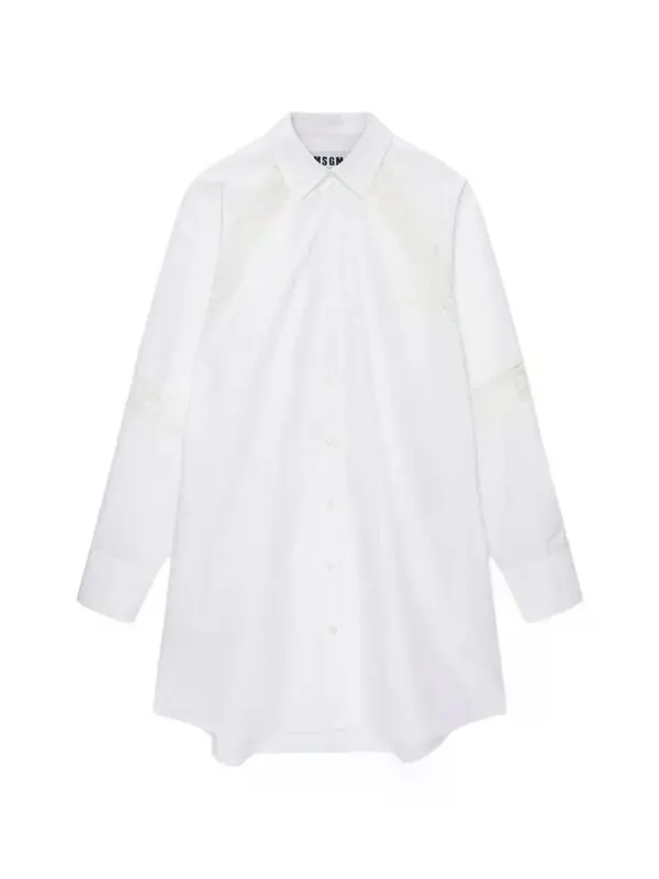 MSGM Lace Detail Mini Dress